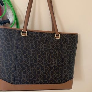 Calvin Klein | Bags | Brand New Brown Monogram Ck Handbag | Poshmark